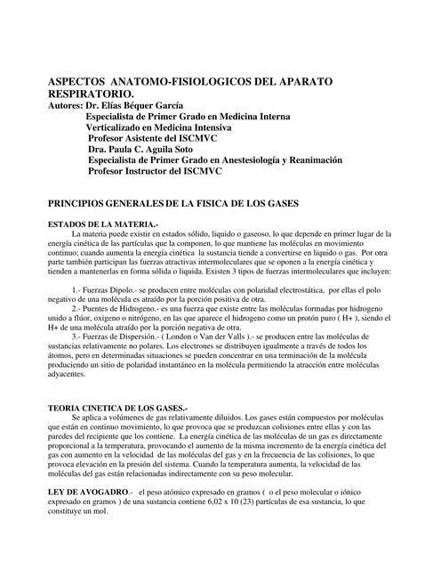 Aspectos anatomo-fisiológicos del aparato respiratorio. | xiomara ...