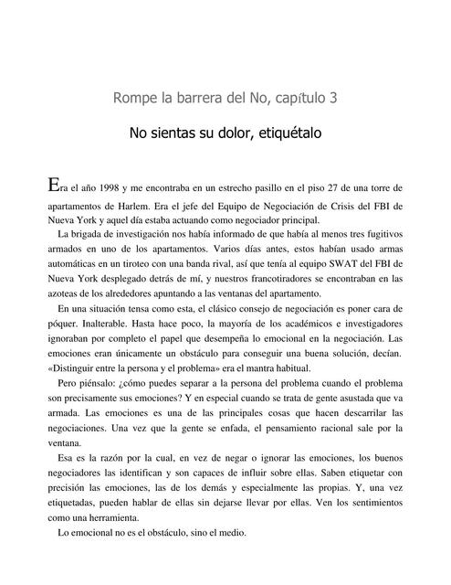 Rompe la Barrera del No | Todo de Administración Empresas | uDocz