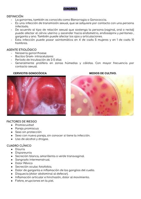 Gonorrea, Tuberculosis Genital y Clamidia | MEDilove | uDocz