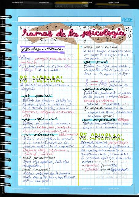 Ramas de la Psicología | madeleine fernandez rojas | uDocz