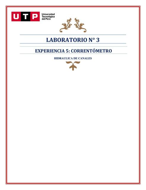 Laboratorio N3 Correntómetro | Ingrid Meza | uDocz