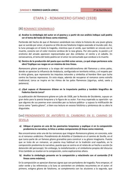 Romance sonámbulo Prendimiento de Antoñito Romance | Nati Sanchez | uDocz