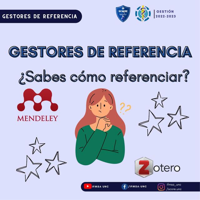 Gestores de referencia | SCORE IFMSA-UNC | uDocz