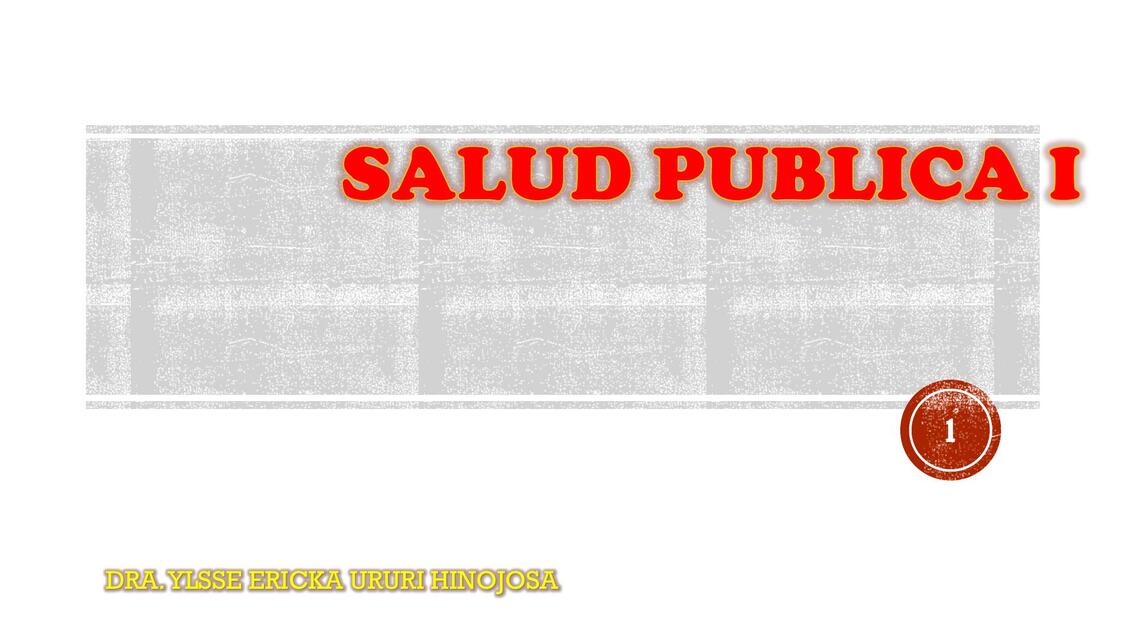 Salud pública unidad I | Adriana Avendaño | uDocz