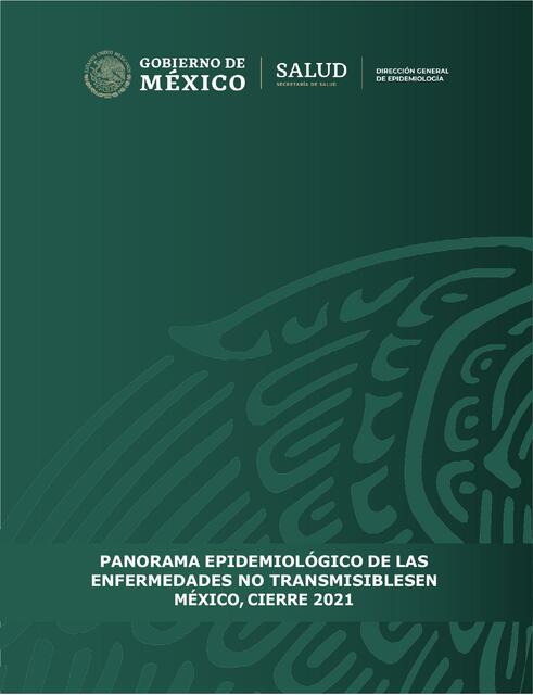 Panorama Epidemiológico De Las Enfermedades No Transmisibles En México