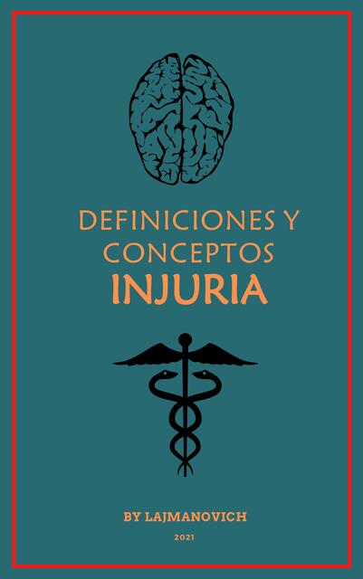 Definiciones y conceptos injuria | Rafael Fernando Lajmanovich | uDocz