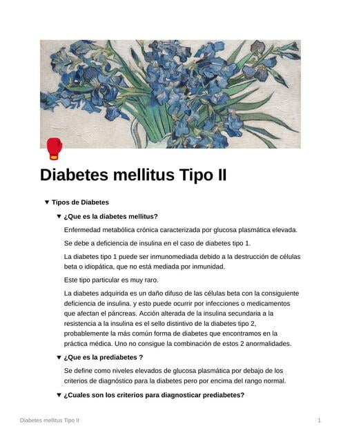 Flashcards de Diabetes mellitus Tipo II | Por ESPM MEDICINA | uDocz