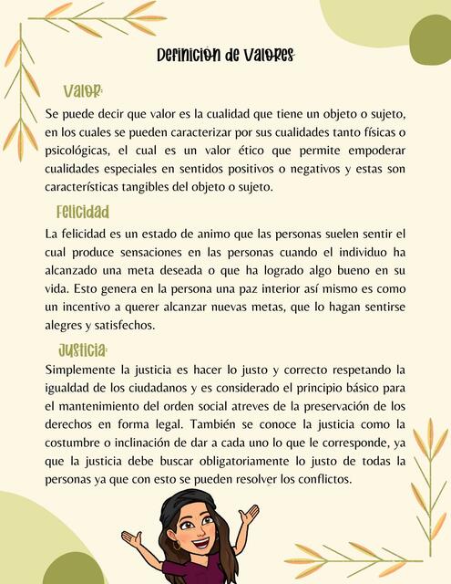 Definición de Valores | Linda Palacios | uDocz
