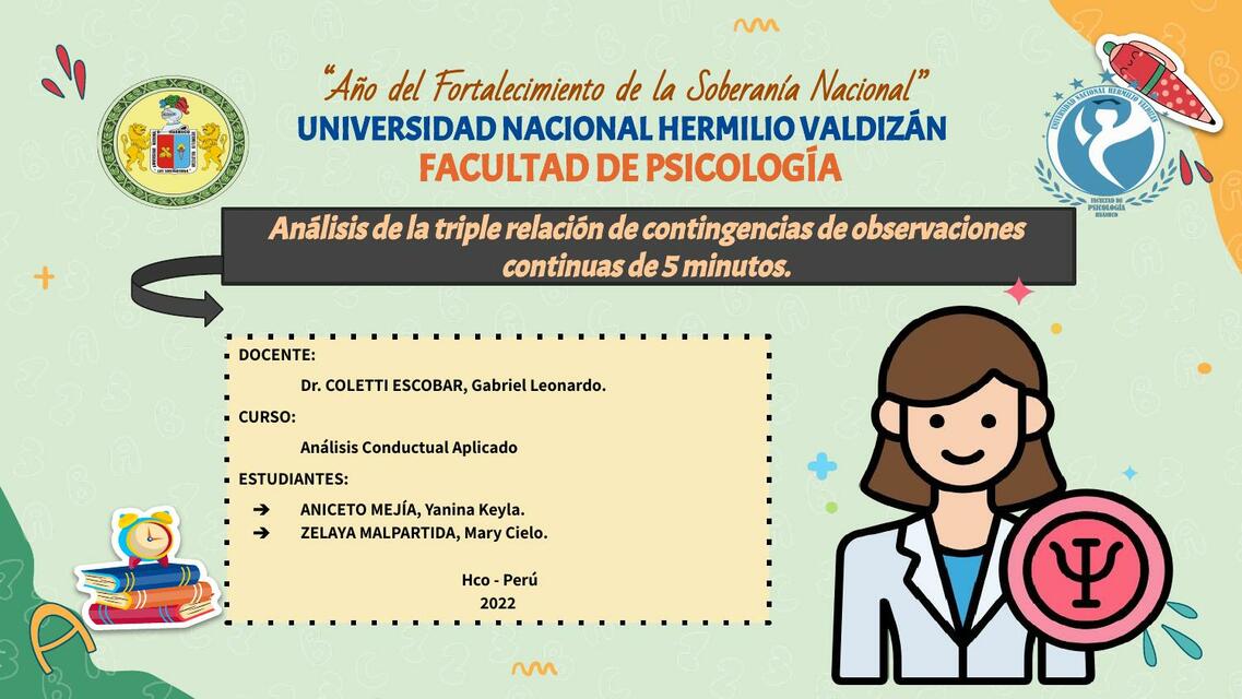 4 Observaciones Conductuales y la Triple Relación | Tubibliopsique | uDocz
