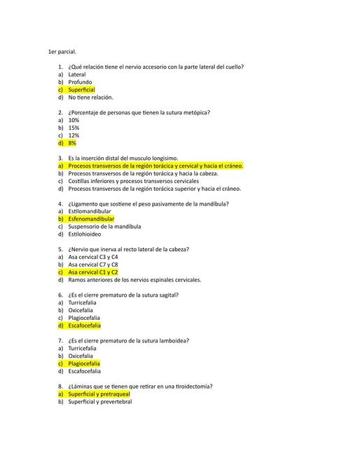 Parciales de Anatomía | uDocz