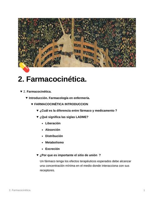 Farmacocinética | ESPM MEDICINA | uDocz