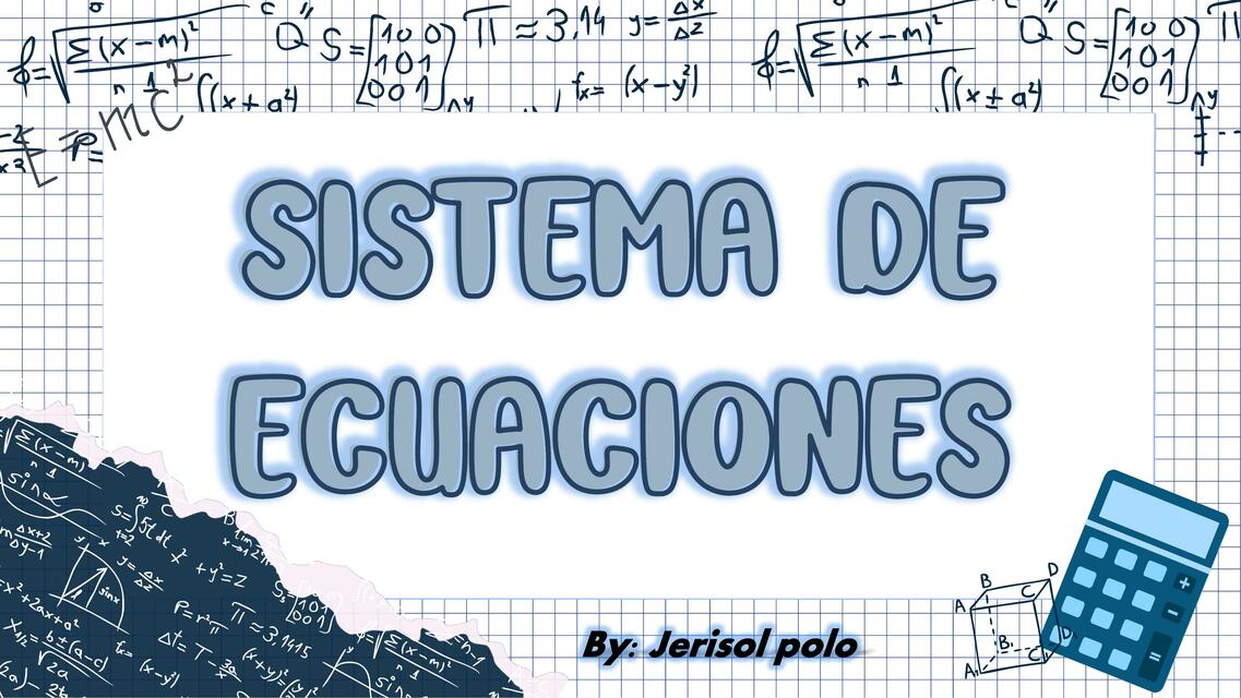 Sistema de Ecuaciones | Jeraldine | uDocz