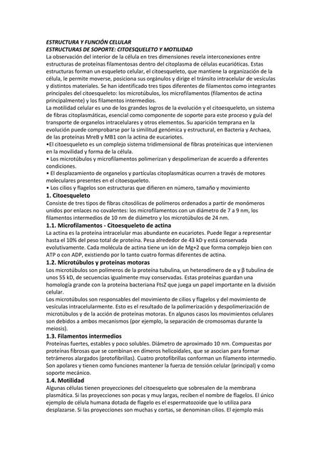 Estructura y Funcion celular | nyle suarez | uDocz