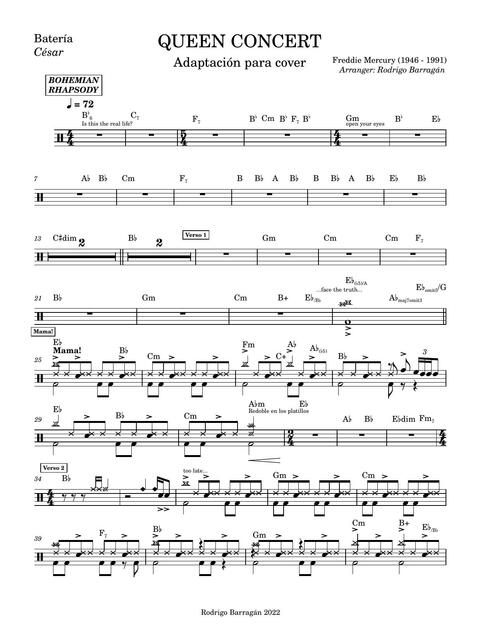 Queen Concert Drums | uDocz