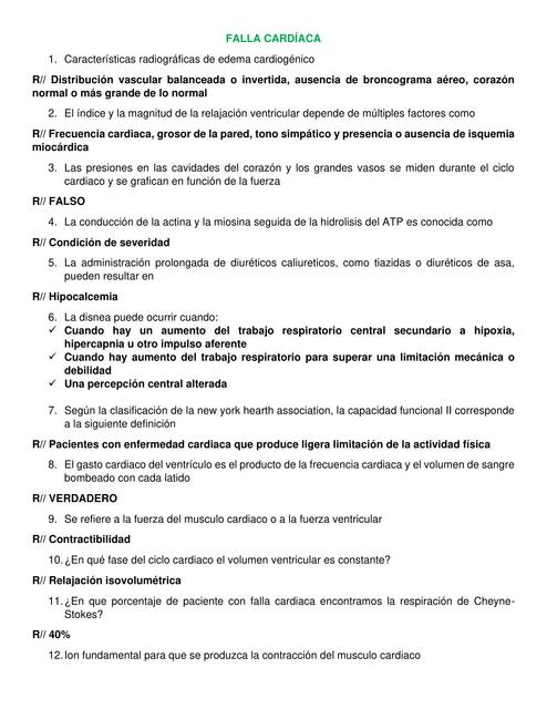 Falla cardíaca | Rocío Rodríguez | uDocz