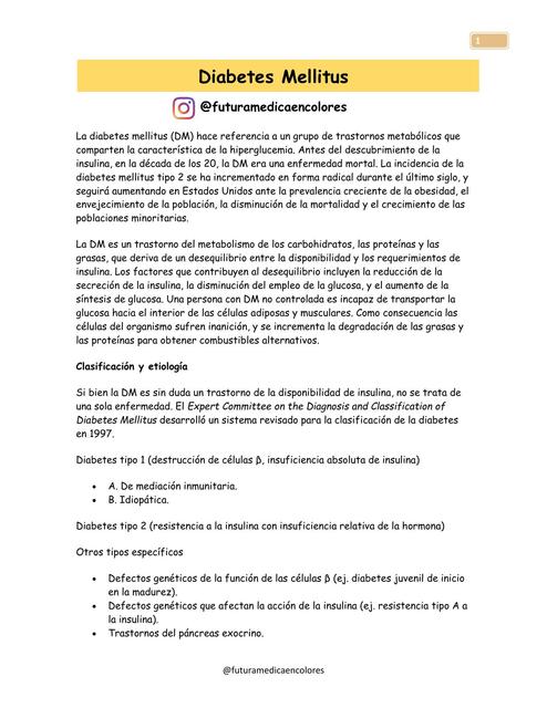 Flashcards de Diabetes tipo 2 - | Por futuramedica encolores | uDocz