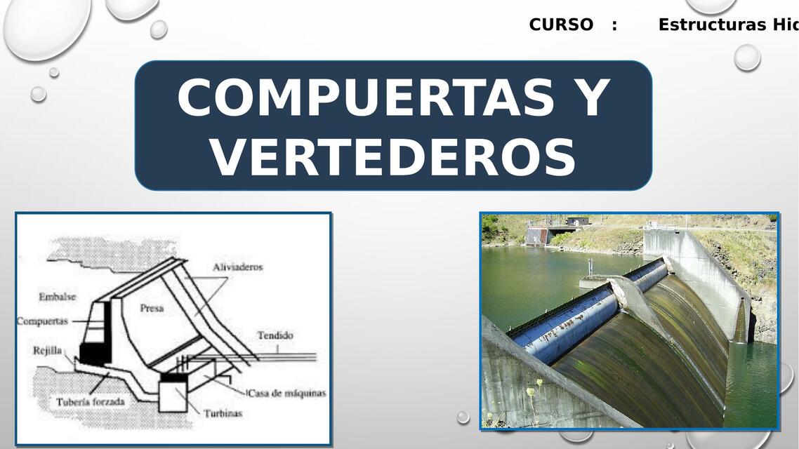 Vertederos y Compuertas en Estructuras Hidráulicas | Apuntes de ...