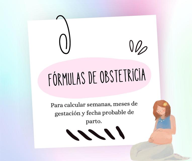 Fórmulas de Obstetricia | Maryi Alvarado | uDocz