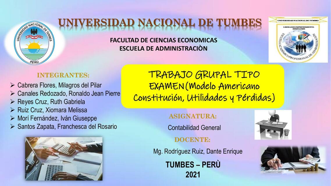 Modelo americano, Constitución, Utilidades y Pérdidas | Giussepe Mori Fernández | uDocz