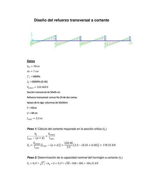Hormigón Diseño del Refuerzo Transversal | Amanda Hernández Domenech ...