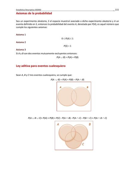 Axiomas de la Probabilidad | Fex Fex | uDocz