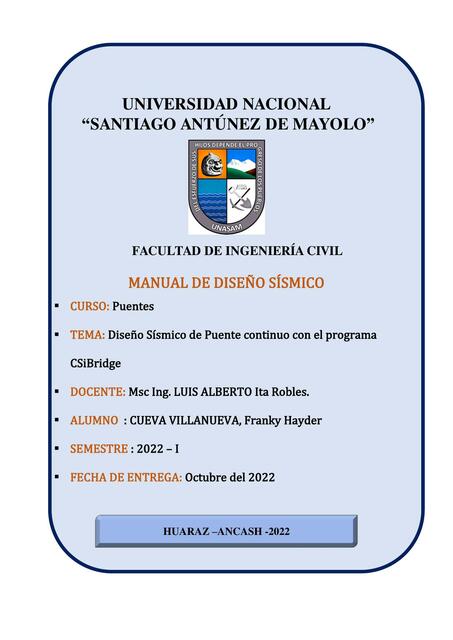 Diseño Sísmico de Puente Continuo con el Programa CSiBridge | Franky ...