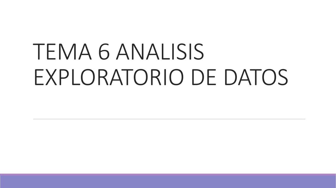 Flashcards de 6 Análisis Exploratorio de Datos | Por JPaul HAsto | uDocz