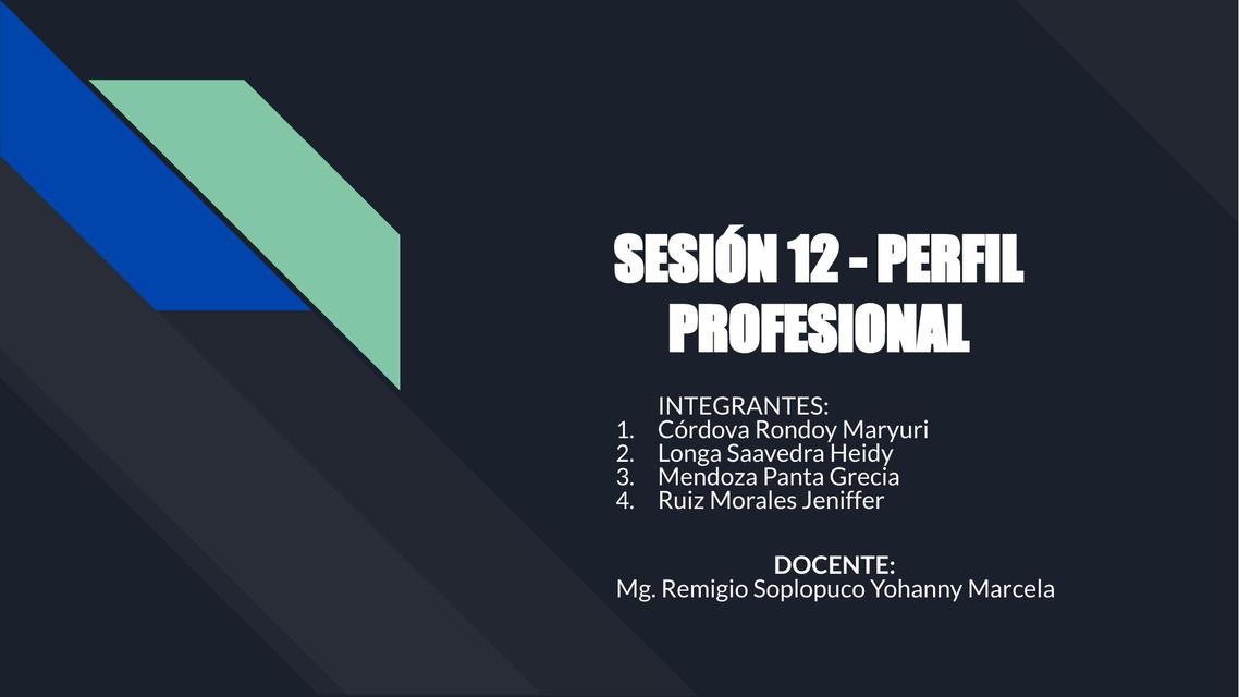 Perfil Profesional | MARYURI LISBETH | uDocz