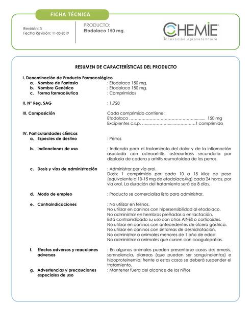 Etodolaco | ESPM MEDICINA | uDocz