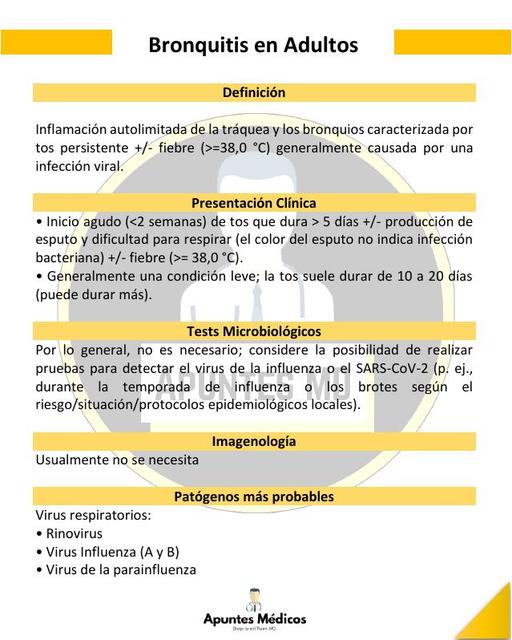Bronquitis aguda en Adultos | Diego Israel Tipan, MD. - Apuntes Médicos ...