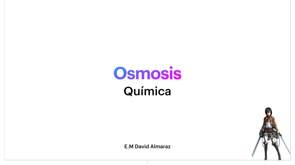 Ósmosis | uDocz