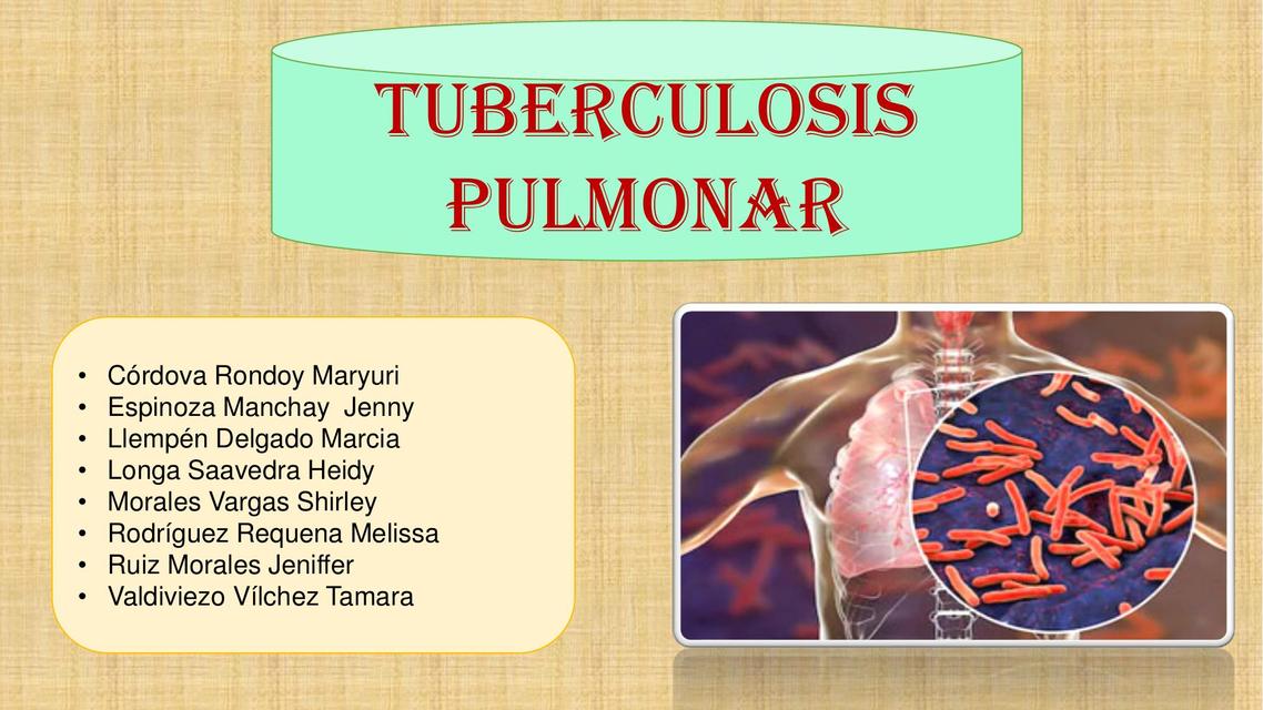 Situación de tuberculosis pulmonar | MARYURI LISBETH | uDocz
