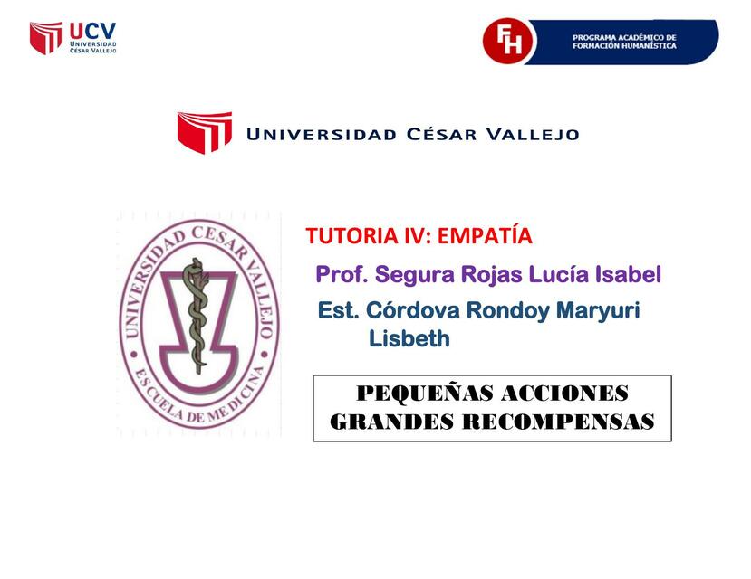 Pequeñas acciones grandes recompensas | MARYURI LISBETH | uDocz