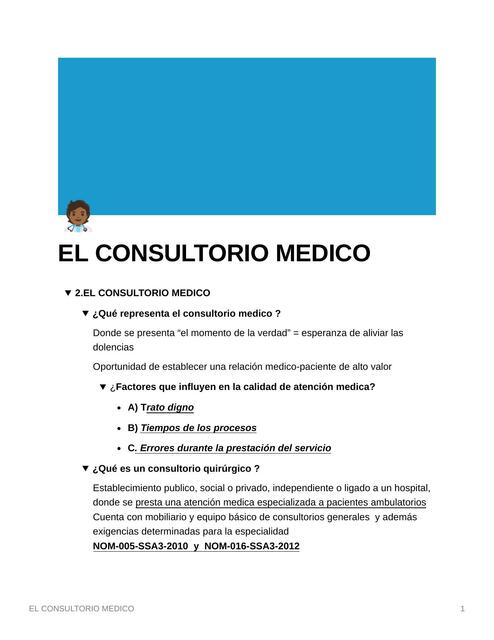 El Consultorio Médico Espm Medicina Udocz