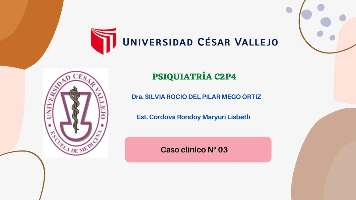 Caso clínico N03 | MARYURI LISBETH | uDocz