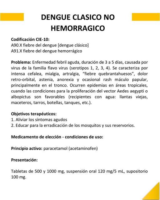 Dengue clásico no hemorrágico | Diego Israel Tipan, MD. - Apuntes ...