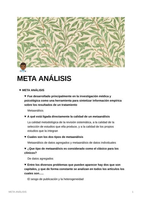 Meta análisis | ESPM MEDICINA | uDocz