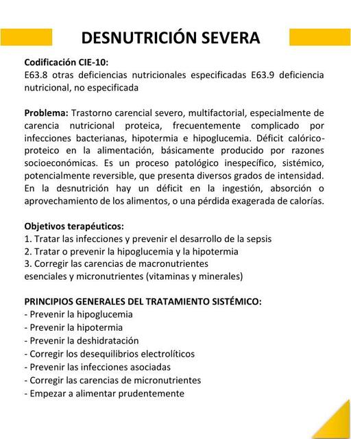 Desnutrición severa - definición -abordaje - tratamiento | Diego Israel ...