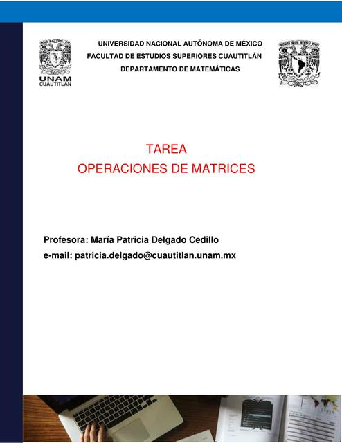 Operaciones de matrices (resuelta) | uDocz