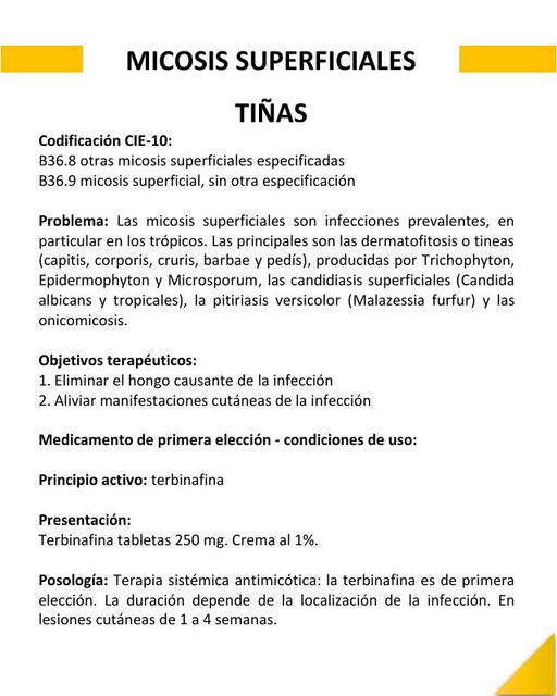 Micosis superficiales - Tiñas | Diego Israel Tipan, MD. - Apuntes ...