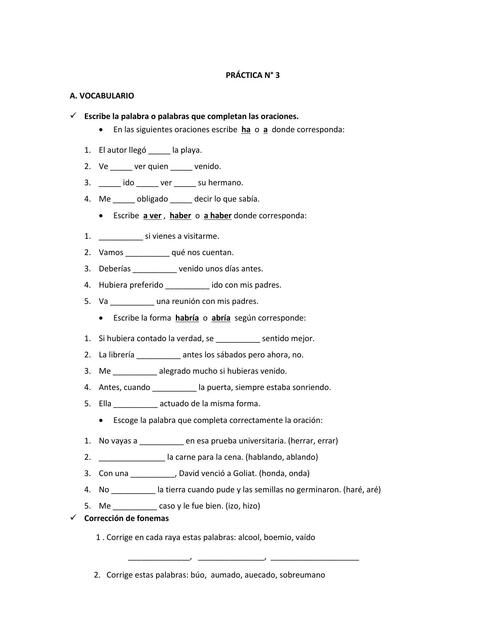 Práctica No.3 Vocabulario | MEDilove | uDocz