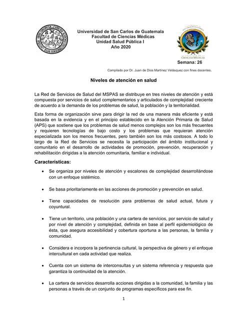 Niveles De Atención En Salud Universitemas13 Udocz