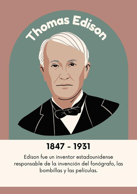 Científico famoso 4: Thomas Edison | MARYURI LISBETH | uDocz