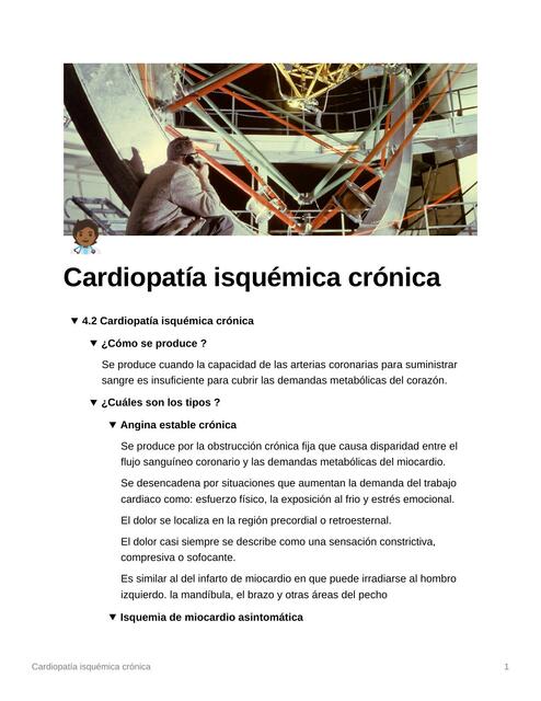 Cardiopatía isquémica crónica | ESPM MEDICINA | uDocz