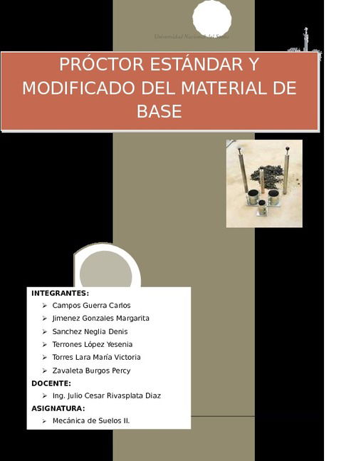 Ejemplo De Ensayo Proctor | Anon | uDocz