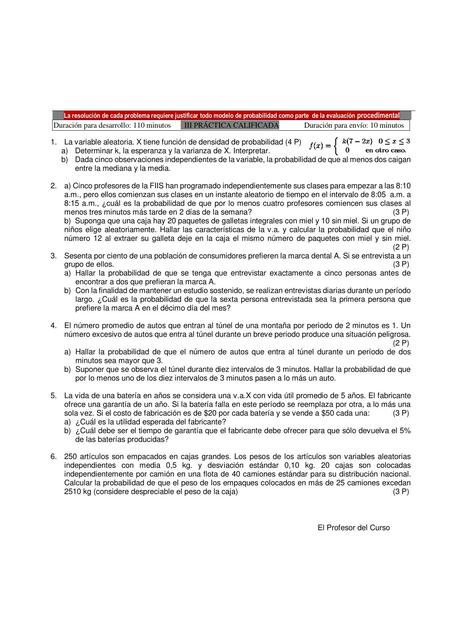 La Resolución de Cada Problema Requiere Justificar todo Modelo de Probabilidad como Parte de la ...