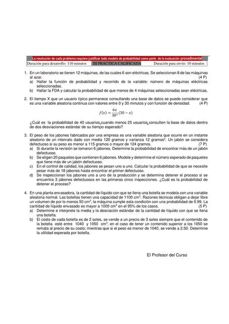 Tercera practica calificada | Study Ingenieros | uDocz