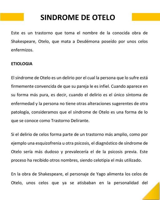 Síndrome de Otelo