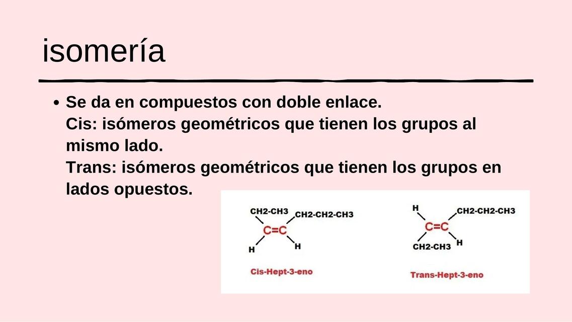 Resúmenes de Isomería cis-trans | Descarga apuntes de Isomería cis-trans