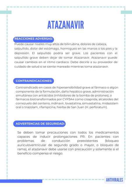 Atazanavir | MARYURI LISBETH | uDocz